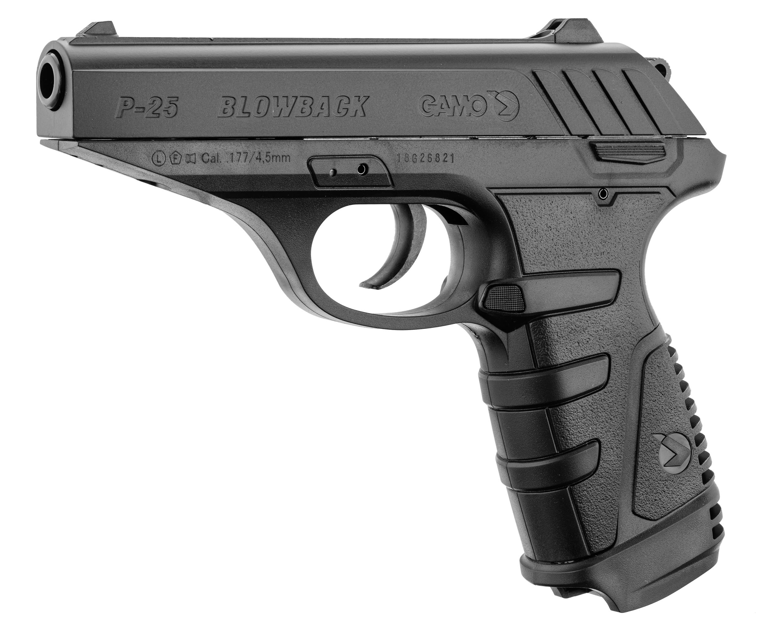 Pistolet GAMO P25 BLOWBACK - cal. 4,5 - 3,98 joules - CO2